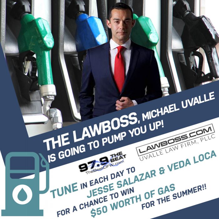 WIN GAS with The Law Boss - Michael Uvalle - 97.9 The Beat
